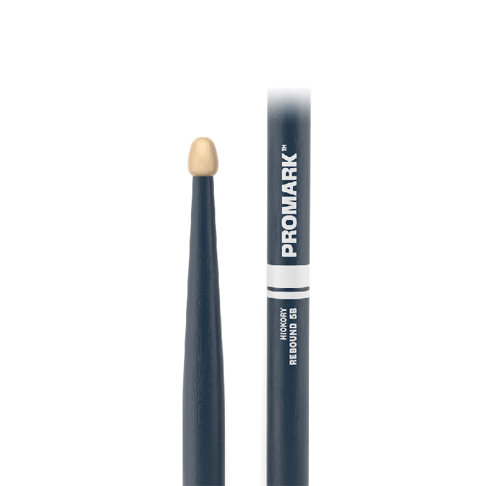 Promark 5B Hickory Rebound Acorn Wood Tip Drumsticks - Blue